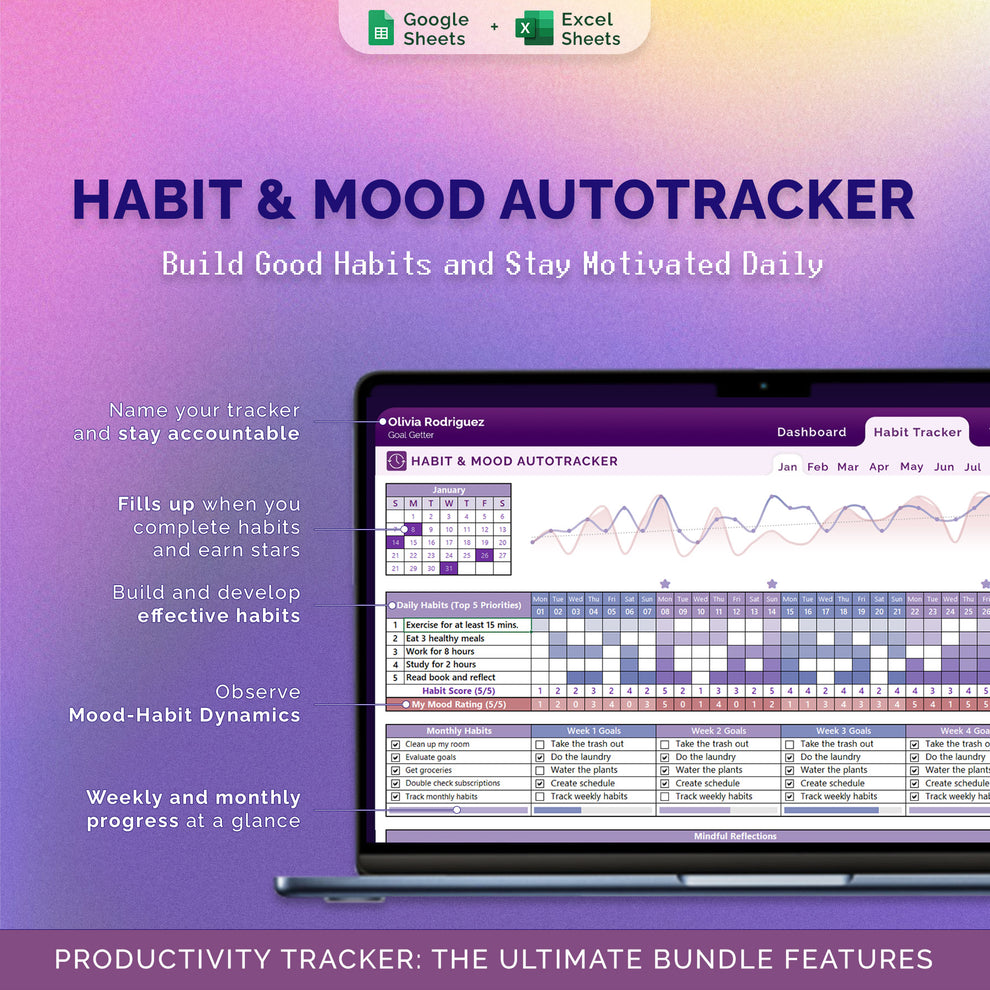 2025 Personal Productivity Tracker – Advance Daily