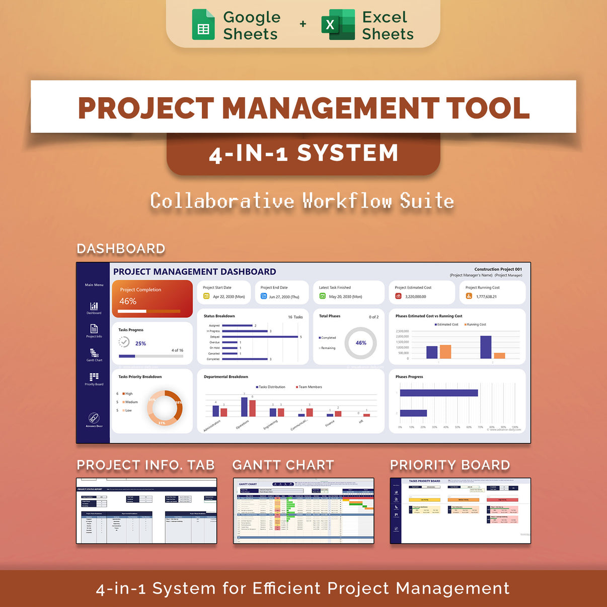 Project Management Tool by Advance Daily